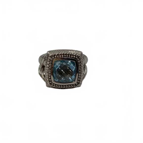 Judith Ripka | Jewelry | Judith Ripka Silver Blue Ring Os Regular ...
